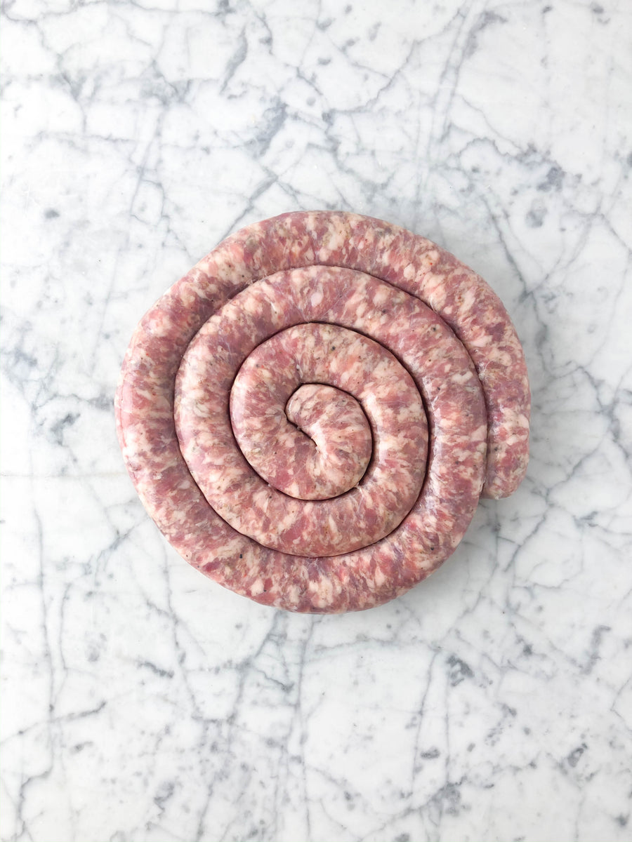 Menapii: Hand-Cut Rustic Sausage with Herbs – Dierendonck